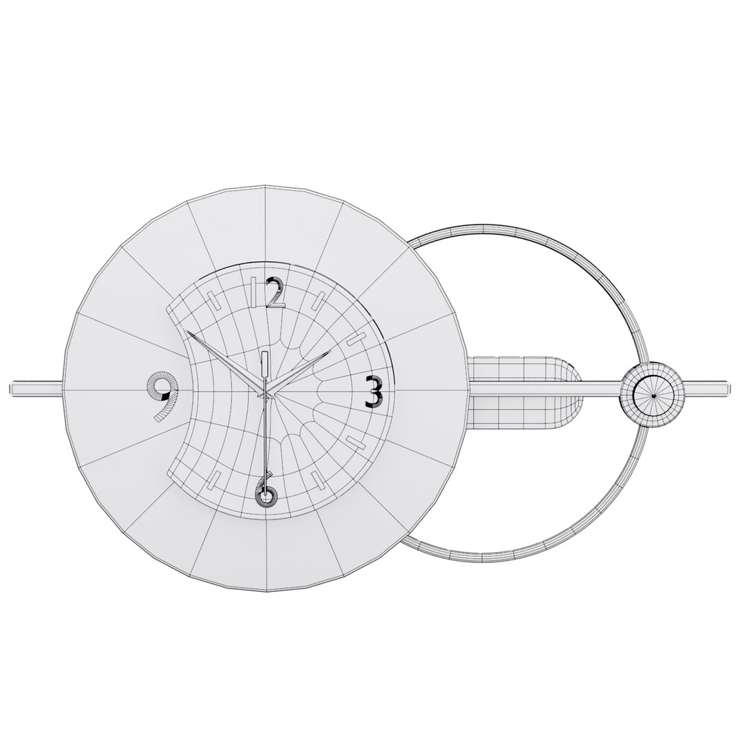3D Model Decorative Clock For Your Interier - TurboSquid 2218880