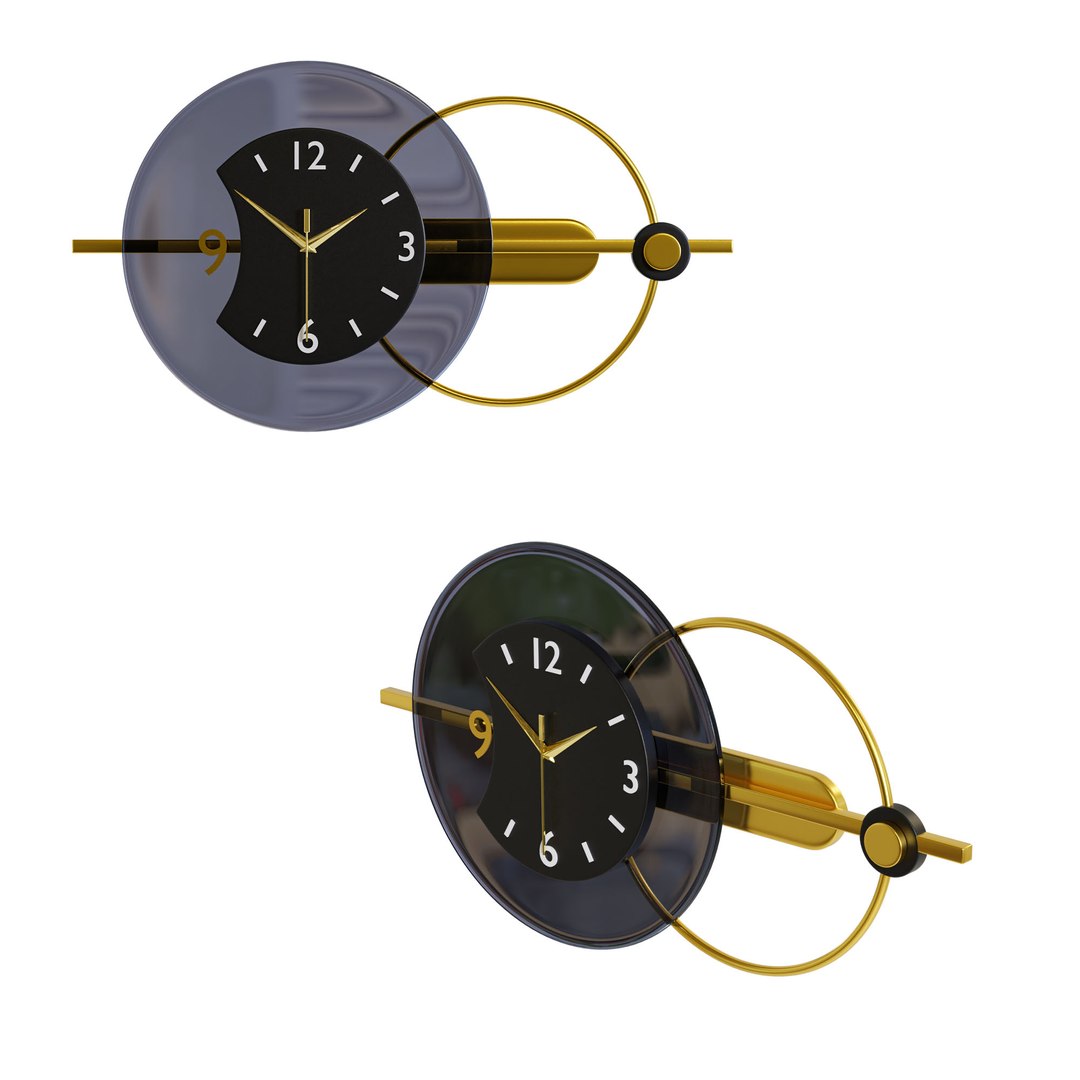 3D Model Decorative Clock For Your Interier - TurboSquid 2218880