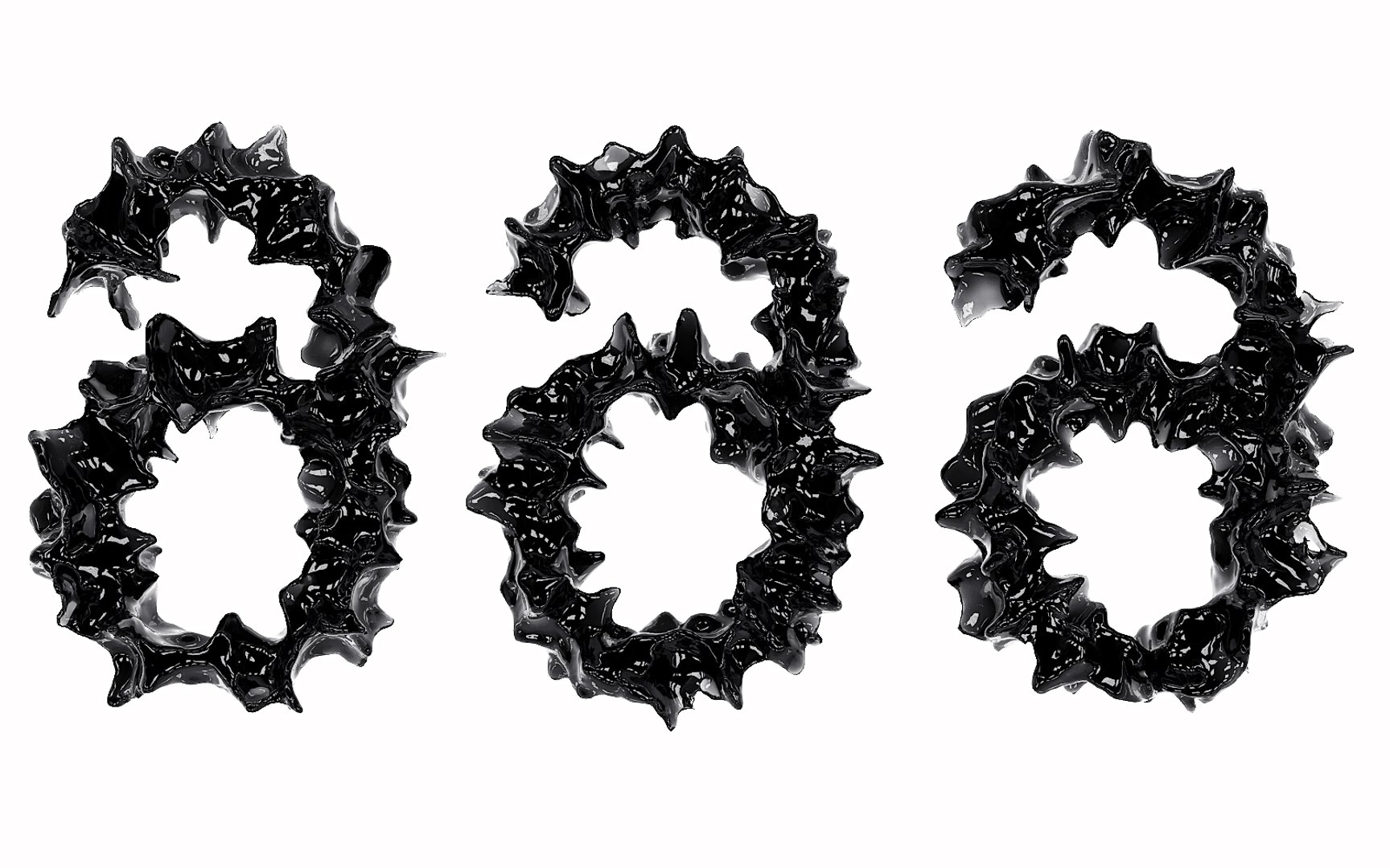 3D 666 Splash Model - TurboSquid 1365770