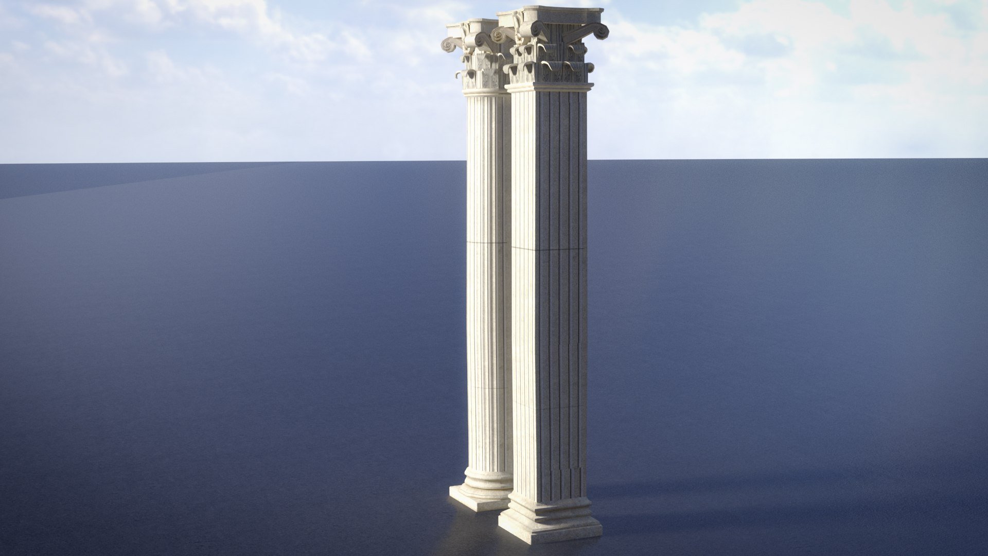3D Roman Pillars Model - TurboSquid 2342460