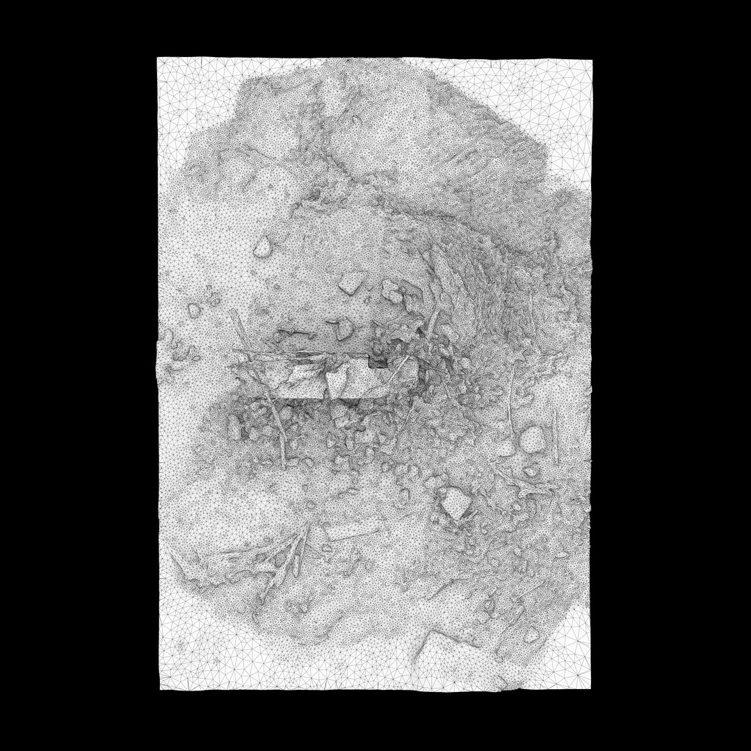 Gravel Wall 01 - 3D Photogrammetry Model Scan Of Concrete Ground And ...