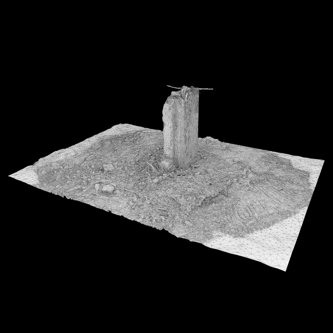 Gravel Wall 01 - 3D Photogrammetry Model Scan Of Concrete Ground And ...