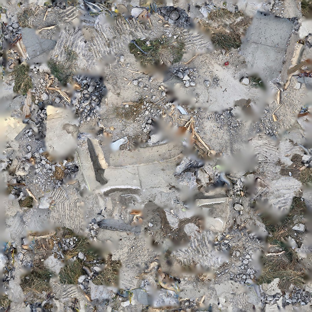 Gravel Wall 01 - 3D Photogrammetry Model Scan Of Concrete Ground And ...