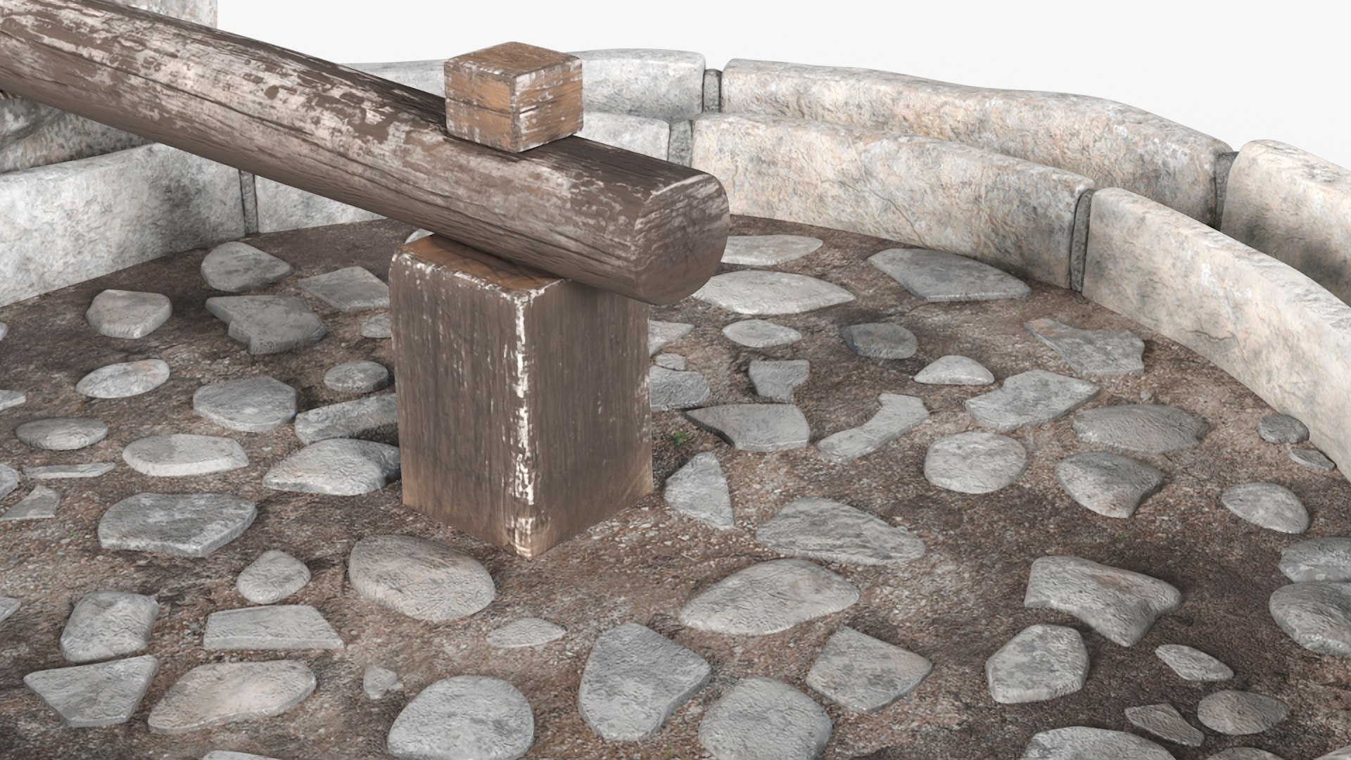 Historical Stone Mill Gray 3D Model - TurboSquid 2325217