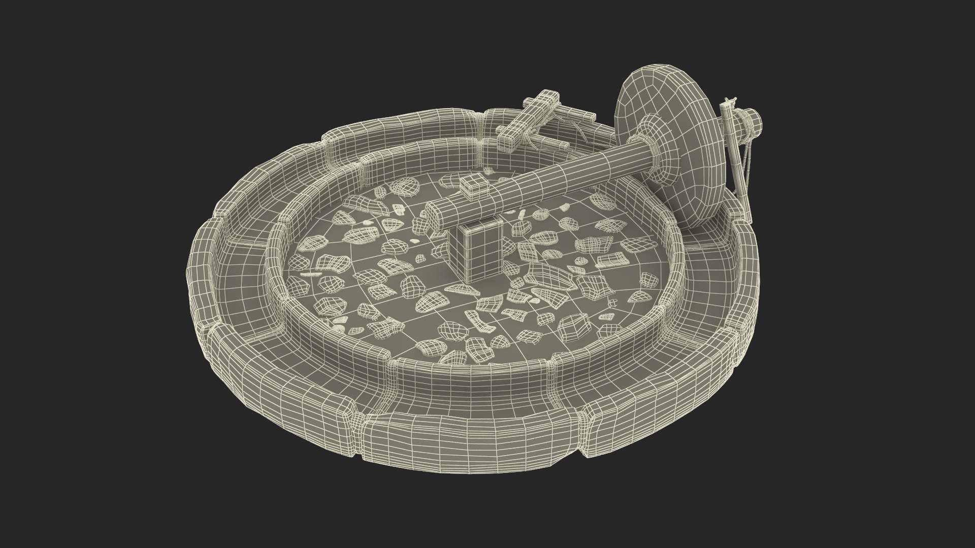 Historical Stone Mill Gray 3D Model - TurboSquid 2325217