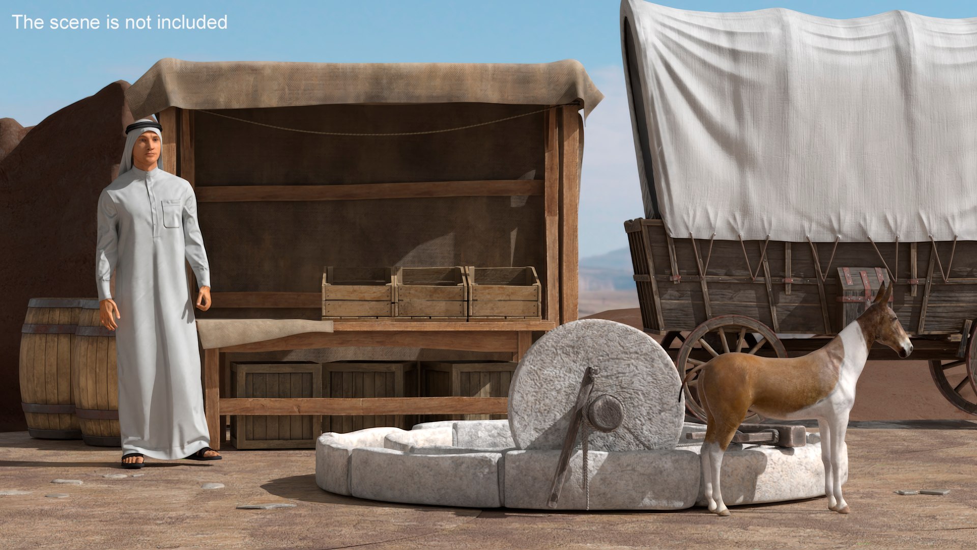 Historical Stone Mill Gray 3D Model - TurboSquid 2325217