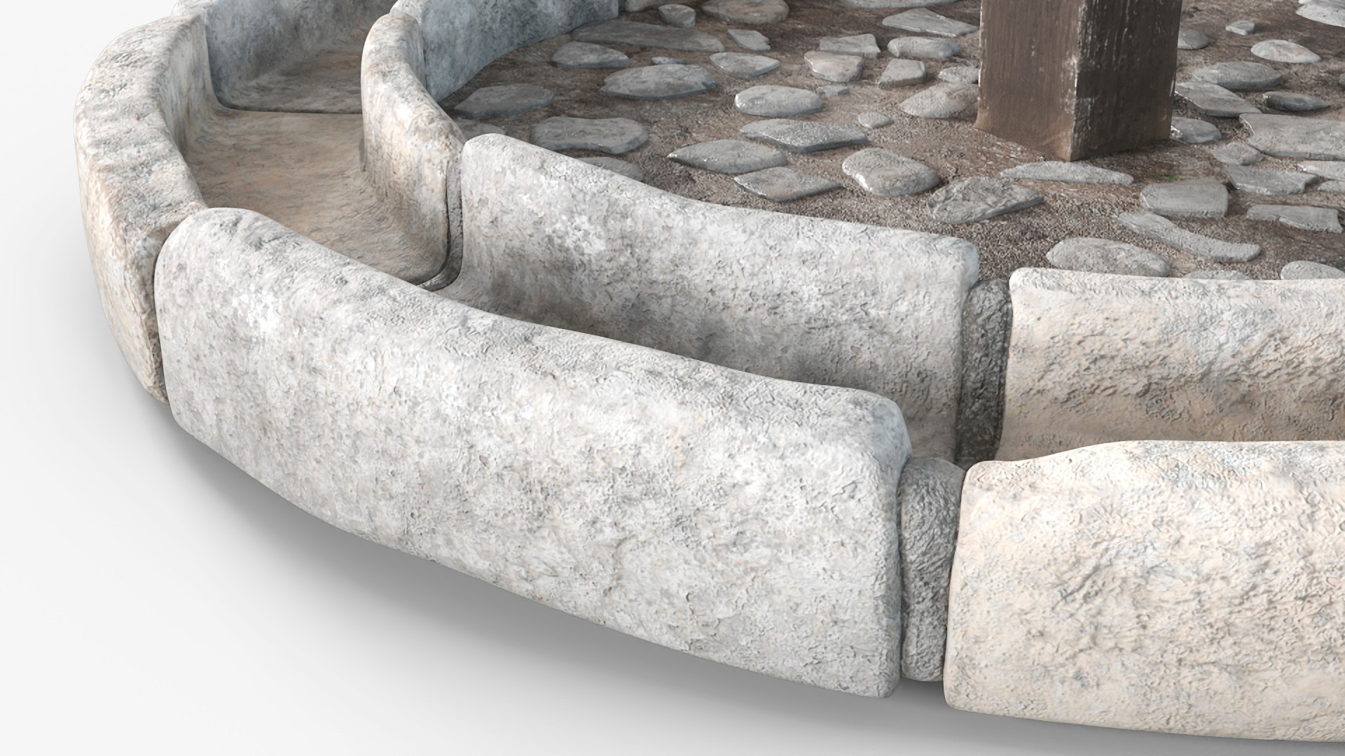 Historical Stone Mill Gray 3D Model - TurboSquid 2325217
