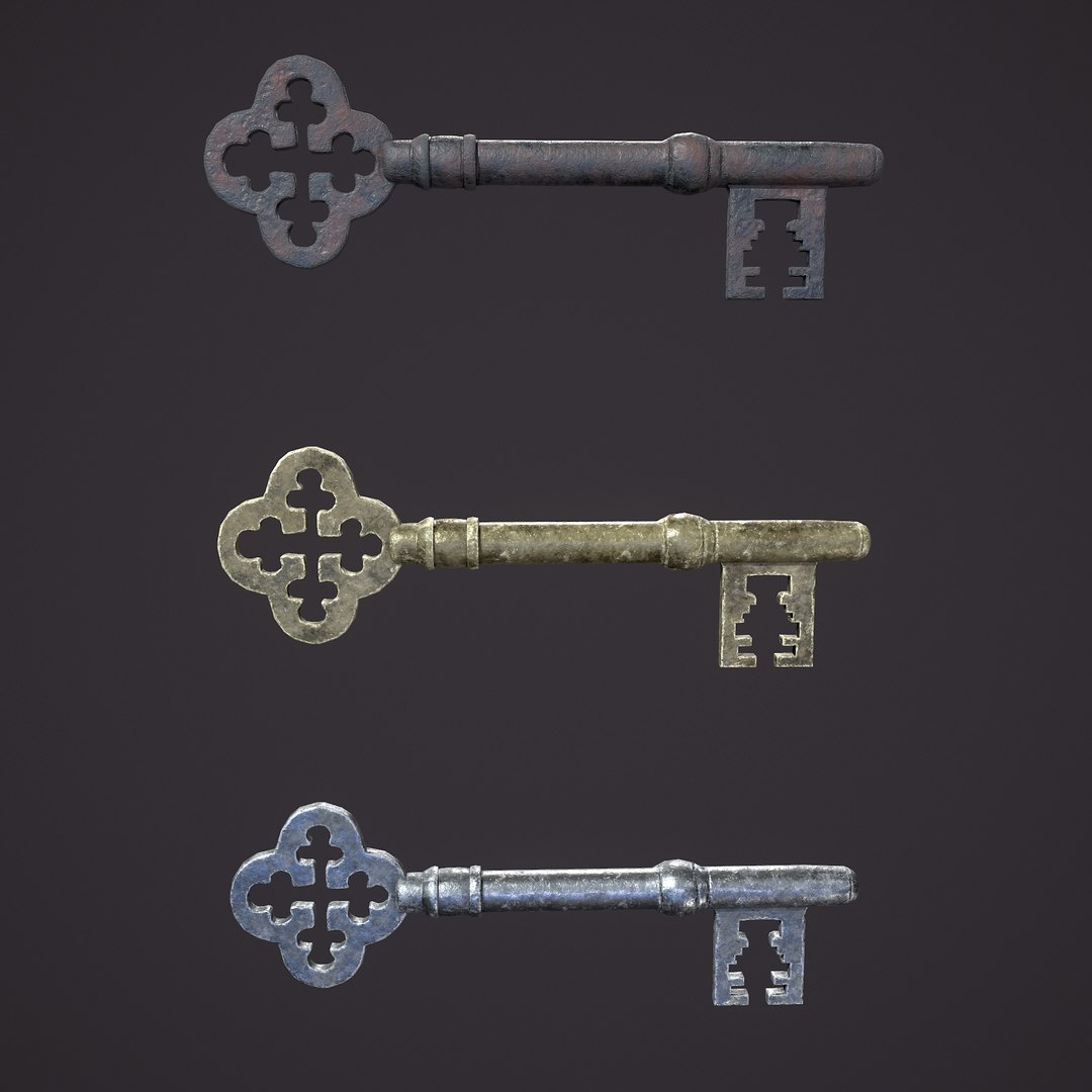 Medieval Skeleton Key 1 3D - TurboSquid 1744925