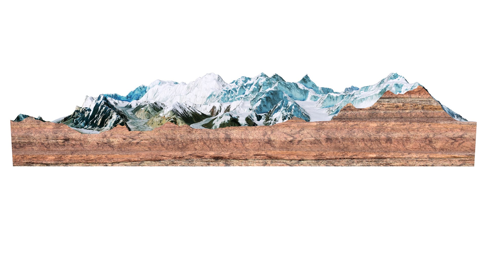 Gasherbrum Mountain Range Pakistan China 3D model - TurboSquid 2061684