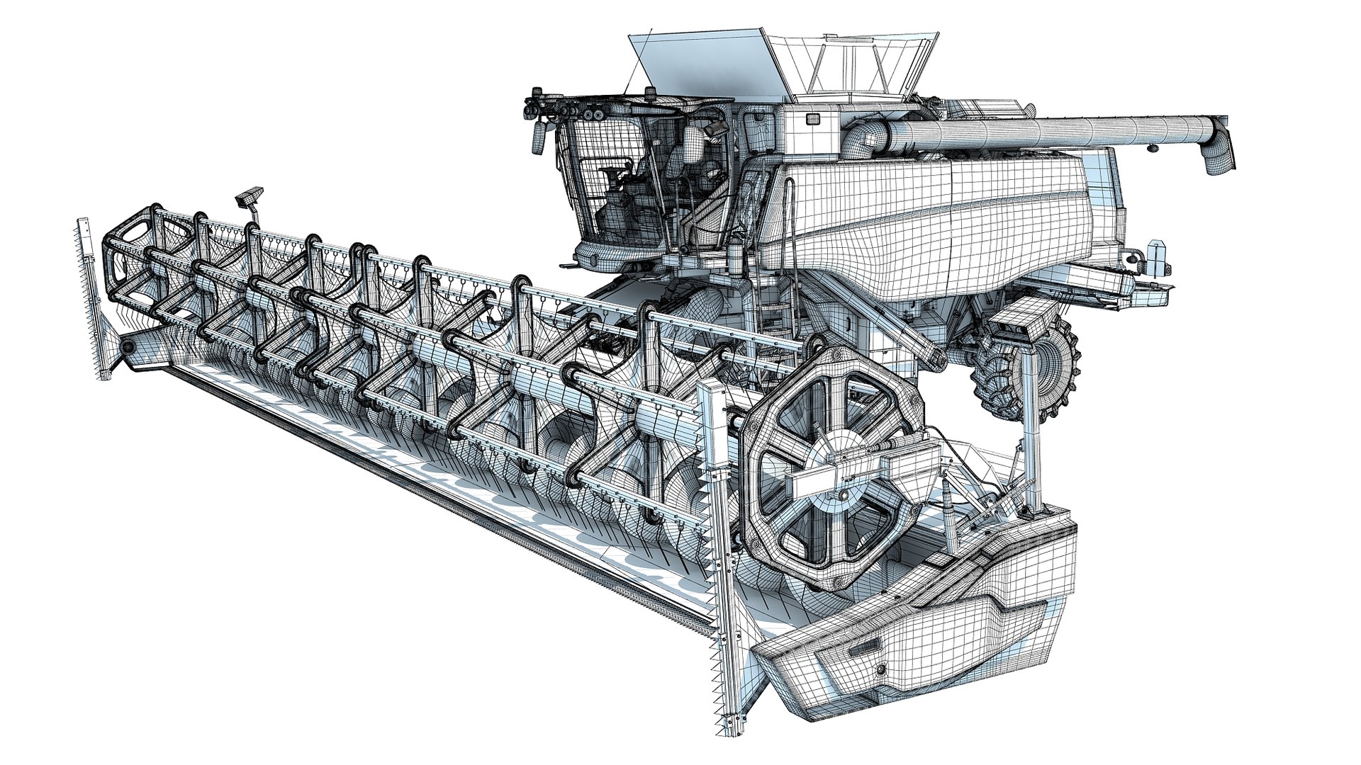 Combine Harvester 3D Model - TurboSquid 1587231