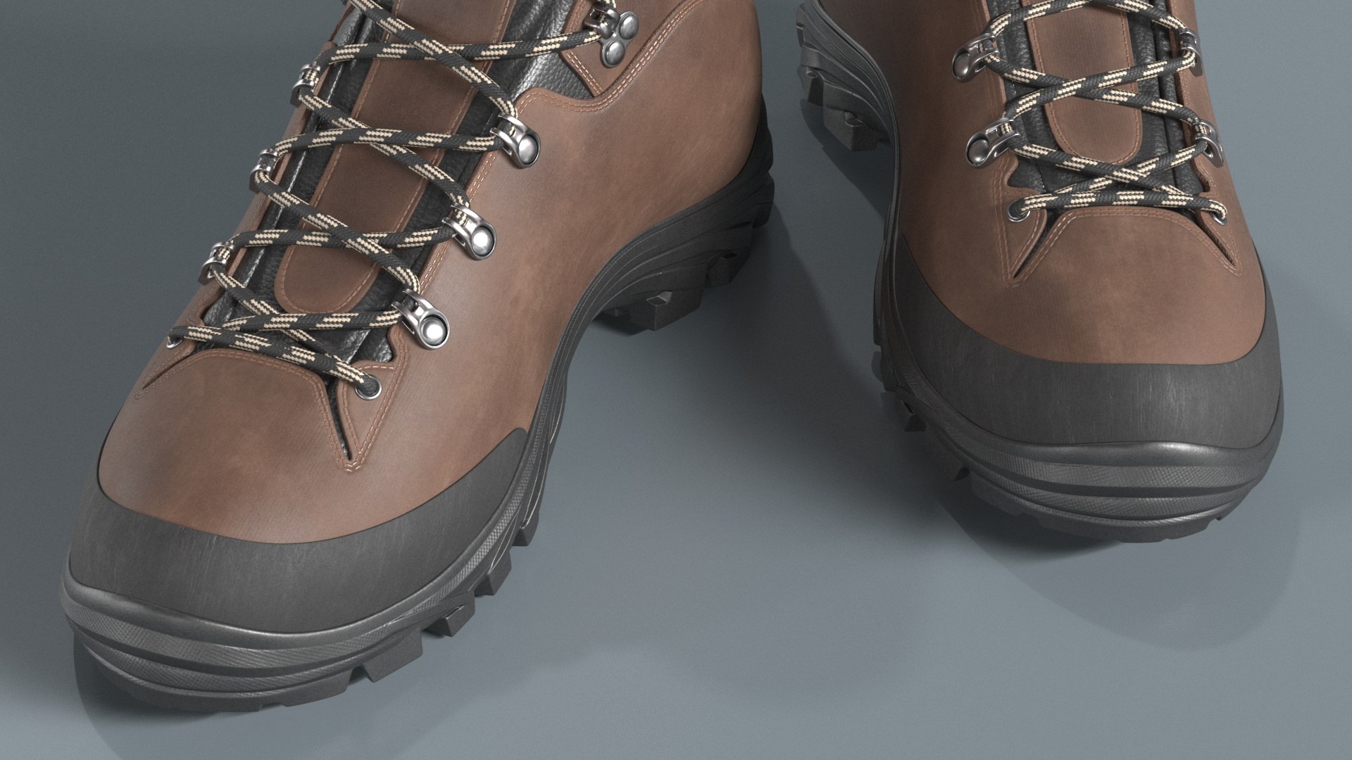 3D Urberg Boots For Hiking Brown - TurboSquid 2284128