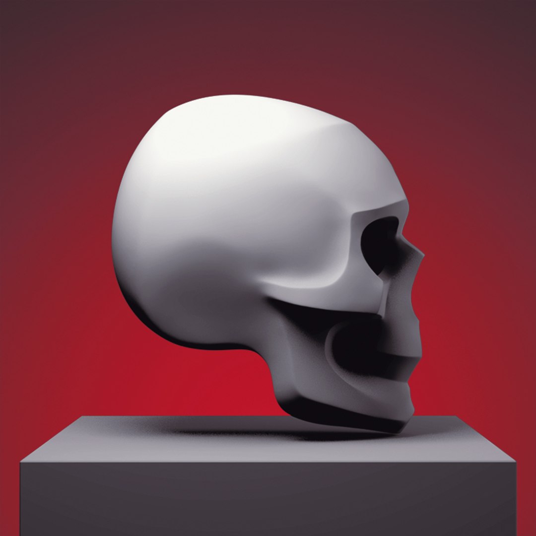 Stylized Skull 3D - TurboSquid 1313733
