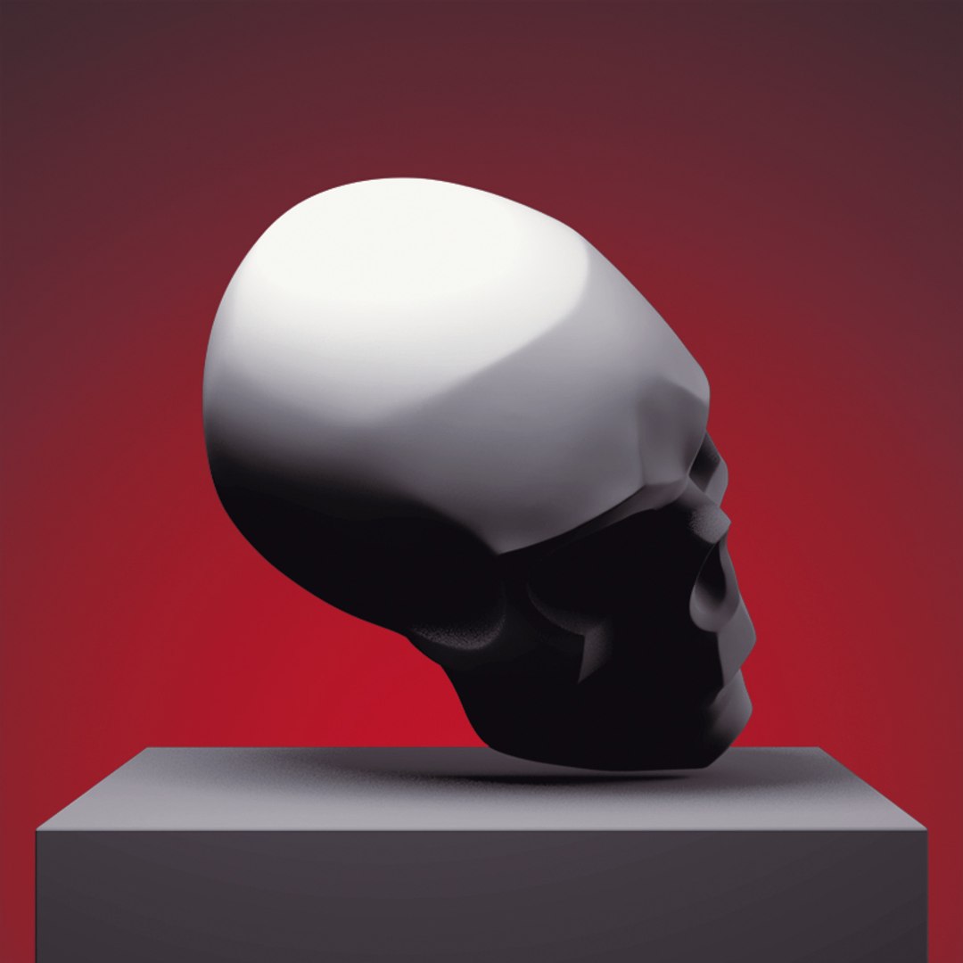Stylized Skull 3D - TurboSquid 1313733