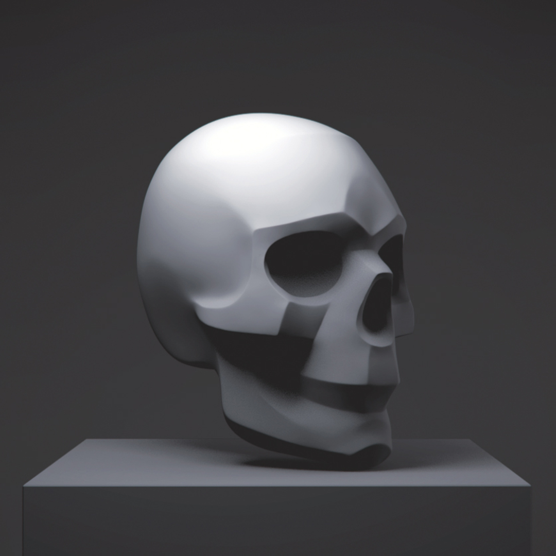 Stylized skull 3D - TurboSquid 1313733