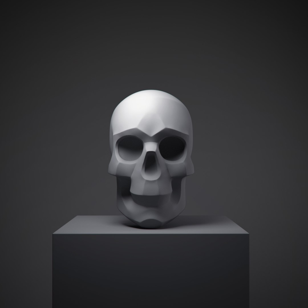 Stylized Skull 3D - TurboSquid 1313733