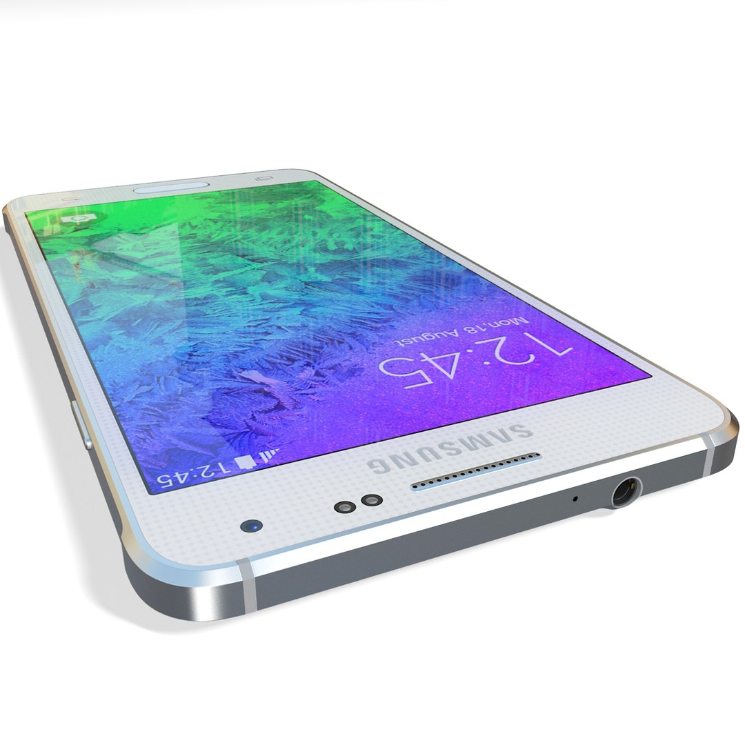 Realistic Samsung Galaxy Alpha 3d Model