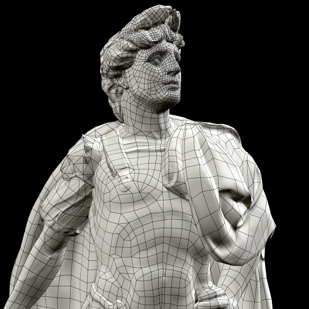 3d Statue Alexander Great