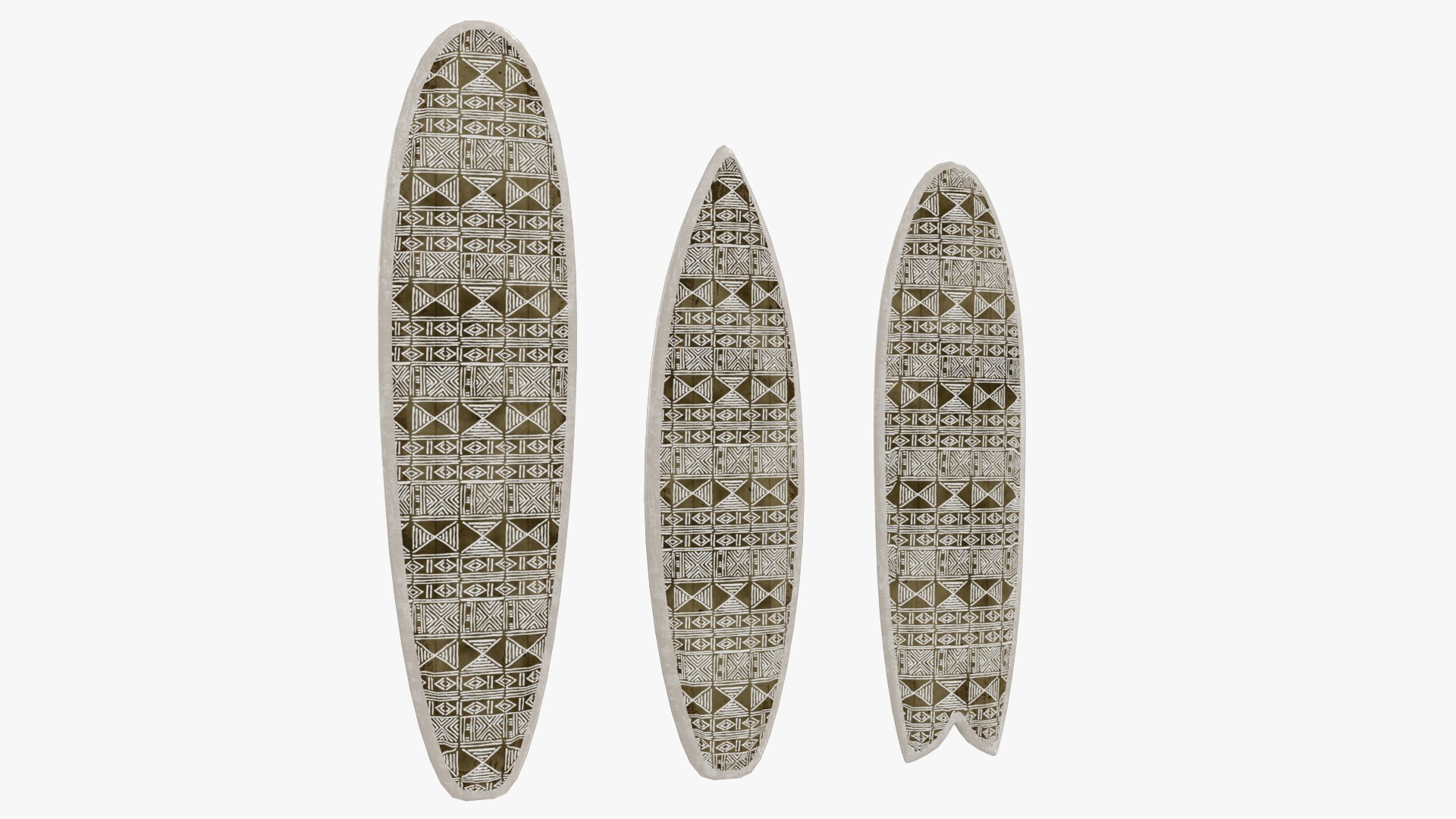 Decor Mud Cloth Surfboard 3D - TurboSquid 2100574