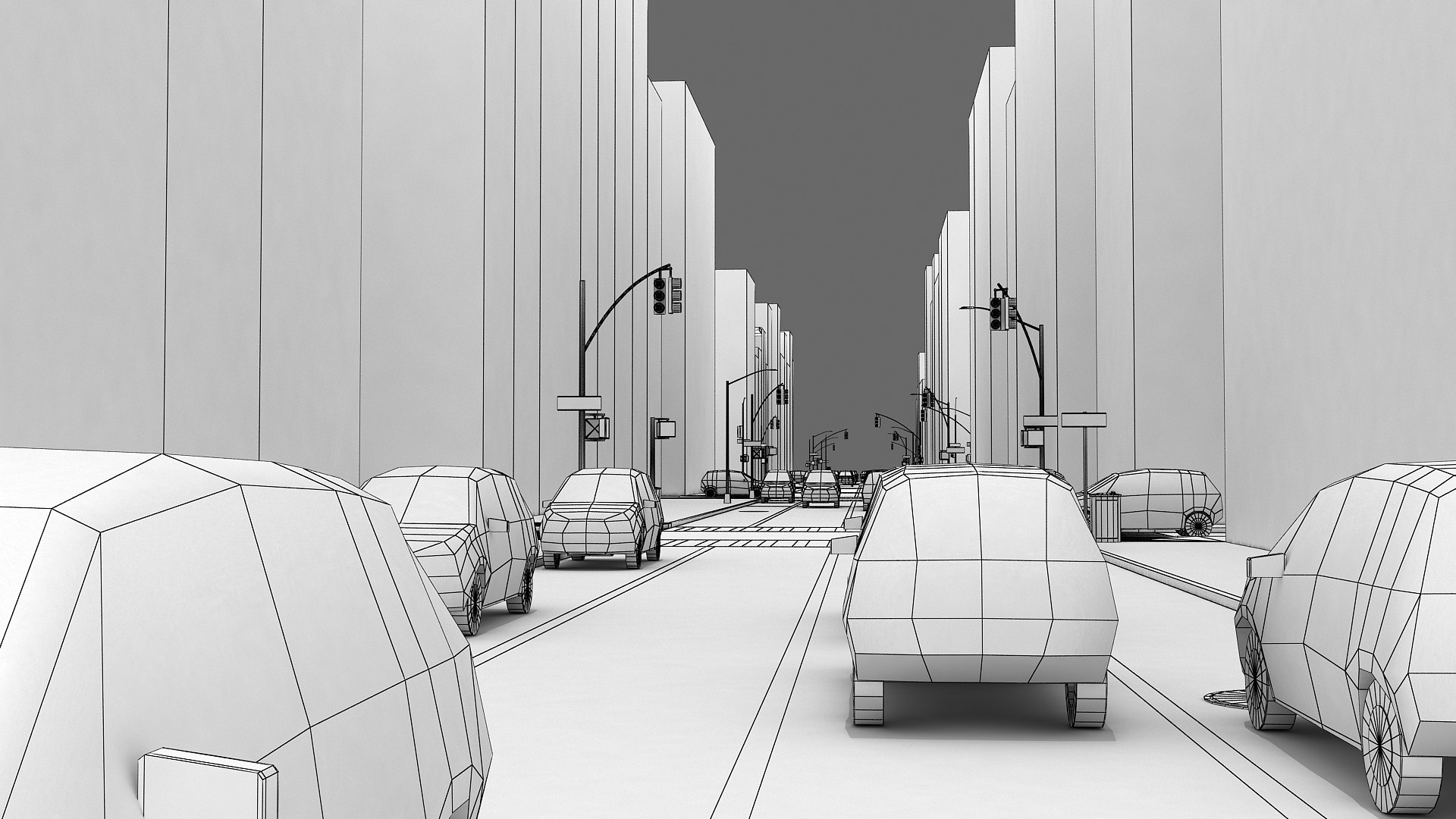 Road Scene New York 3D Model - TurboSquid 1672189