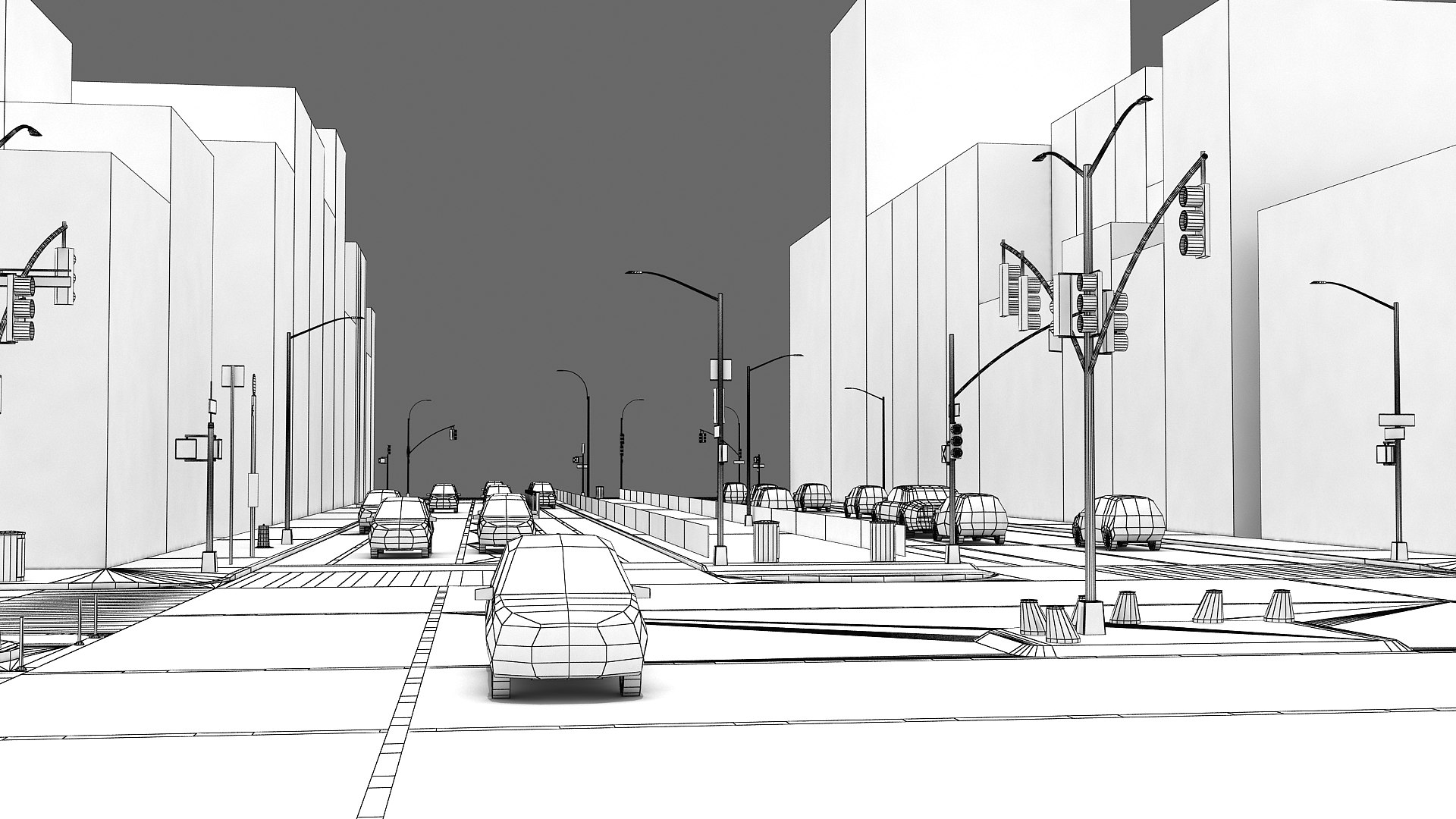 Road Scene New York 3D Model - TurboSquid 1672189