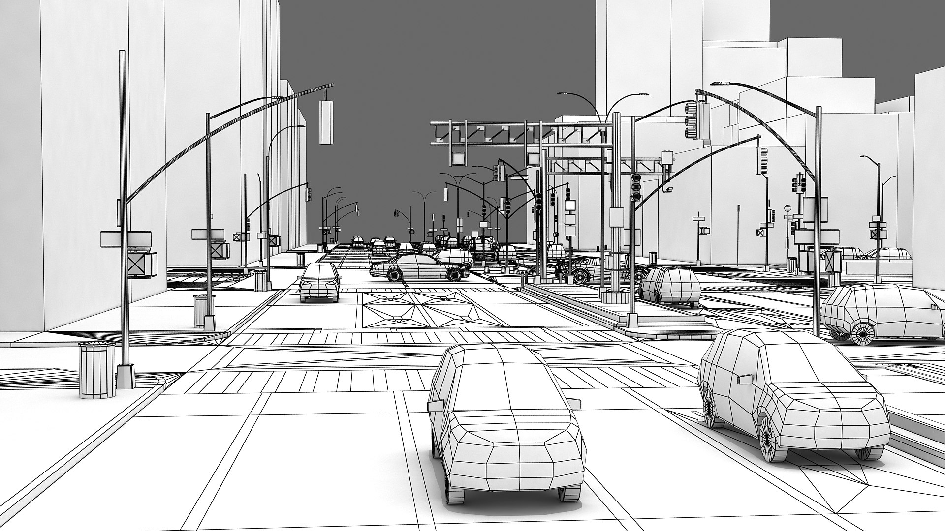 Road Scene New York 3D Model - TurboSquid 1672189