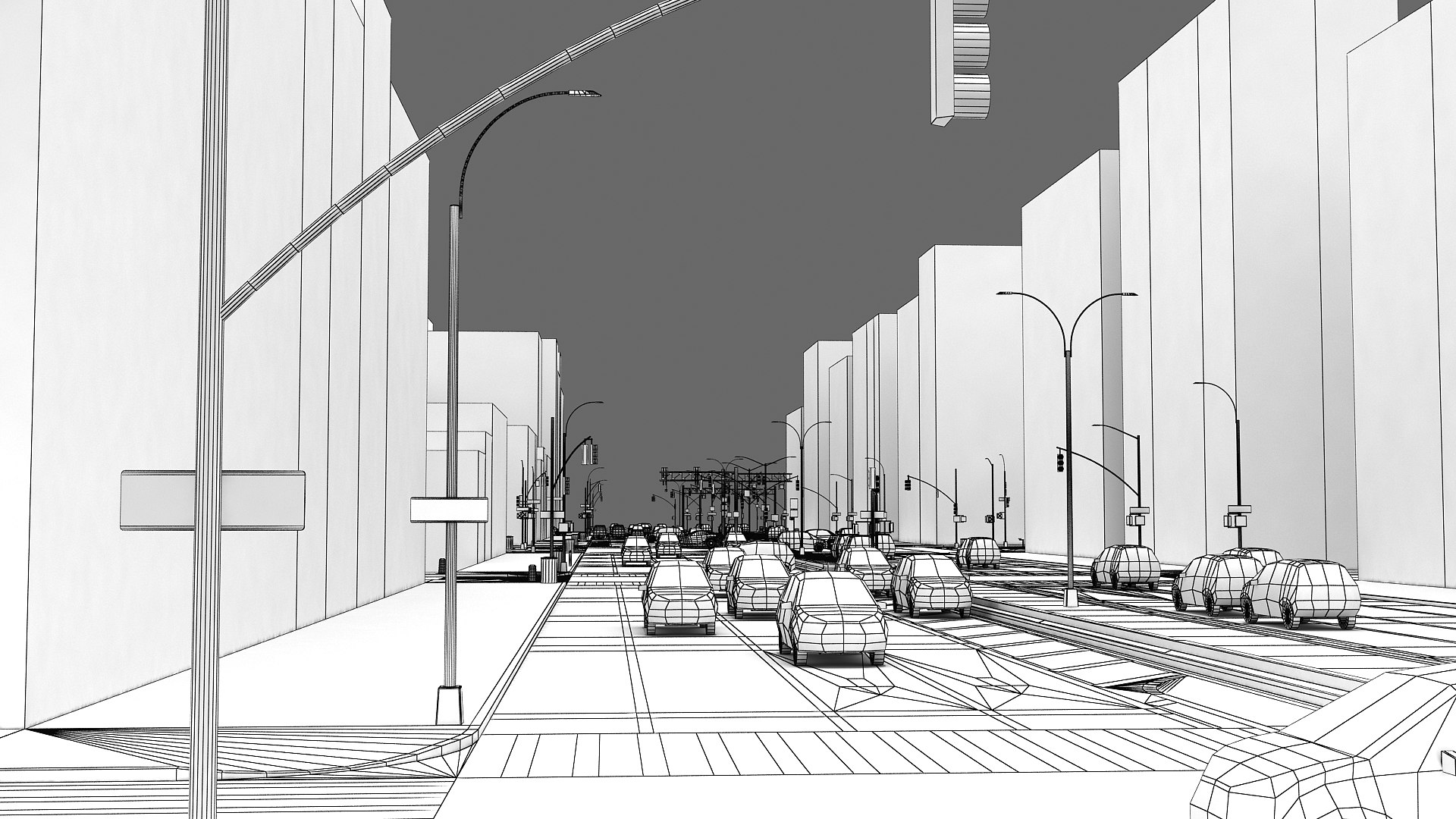 Road Scene New York 3D Model - TurboSquid 1672189