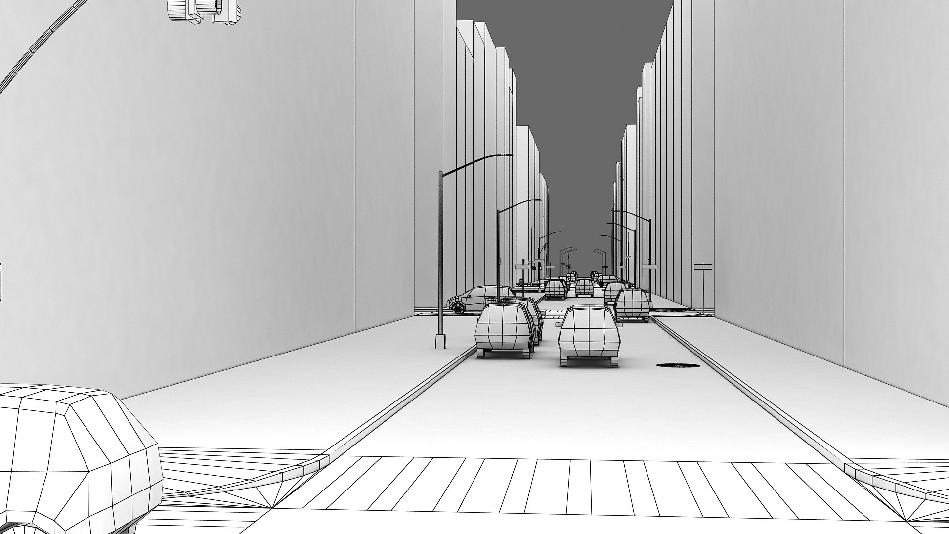 Road Scene New York 3D Model - TurboSquid 1672189