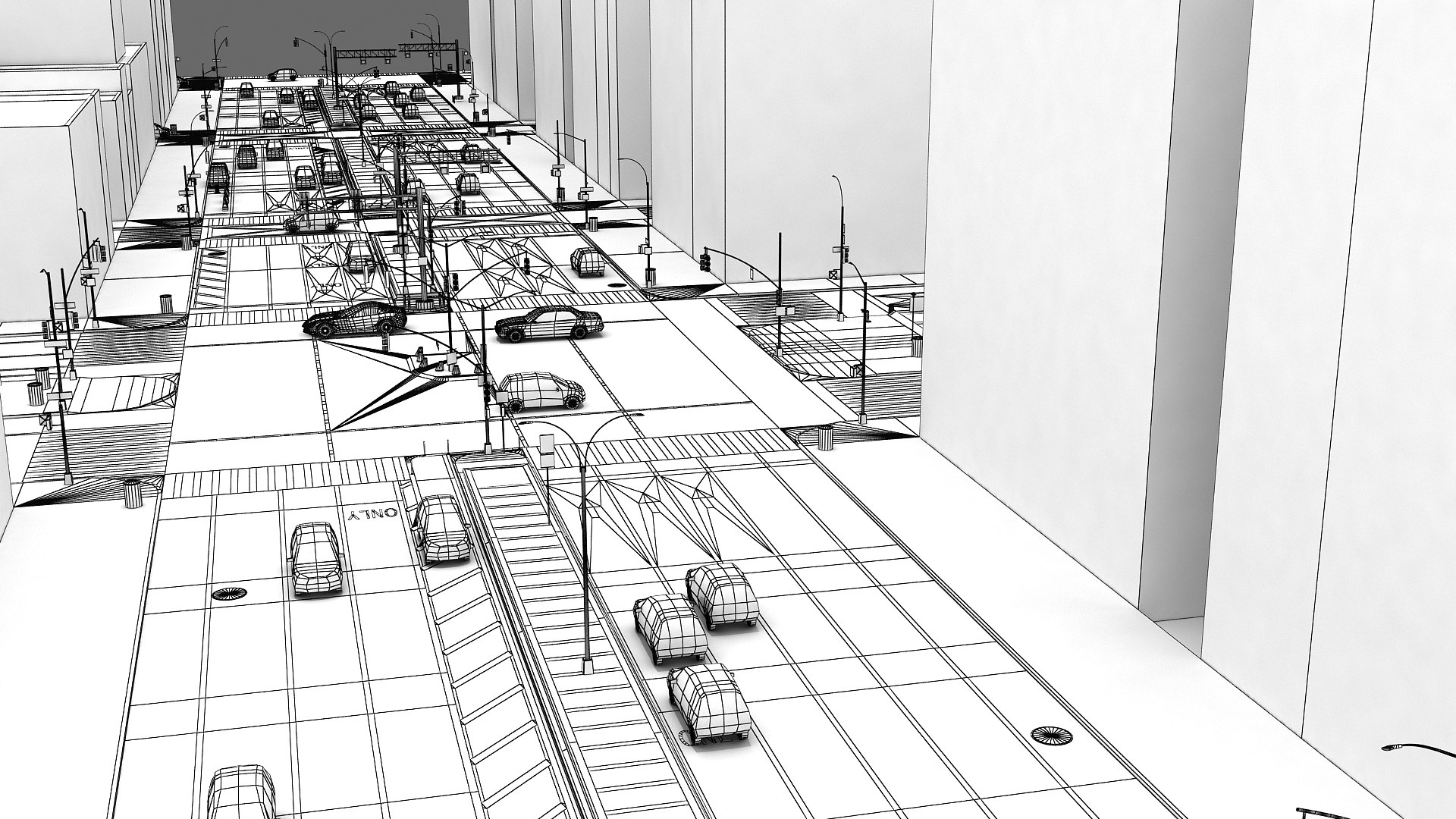 Road Scene New York 3D Model - TurboSquid 1672189