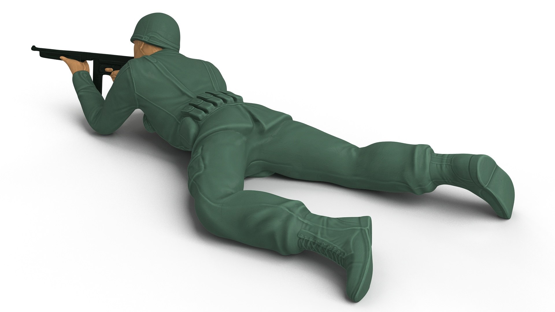 3D Lying Prone Toy Soldier Figurine - TurboSquid 2197575