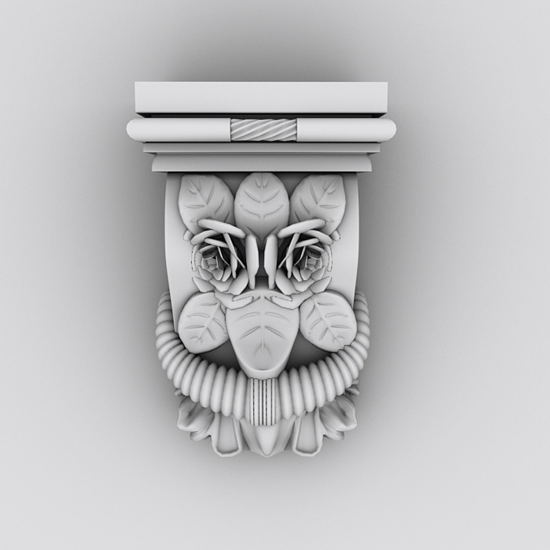 Classical Corbel 3d Model