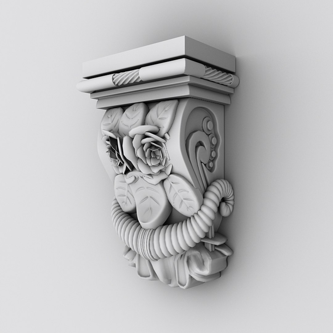 Classical Corbel 3d Model