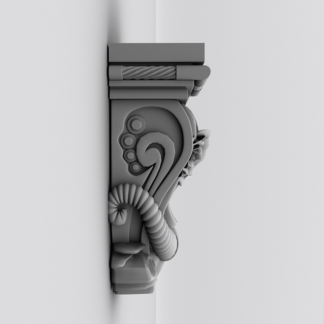 Classical Corbel 3d Model