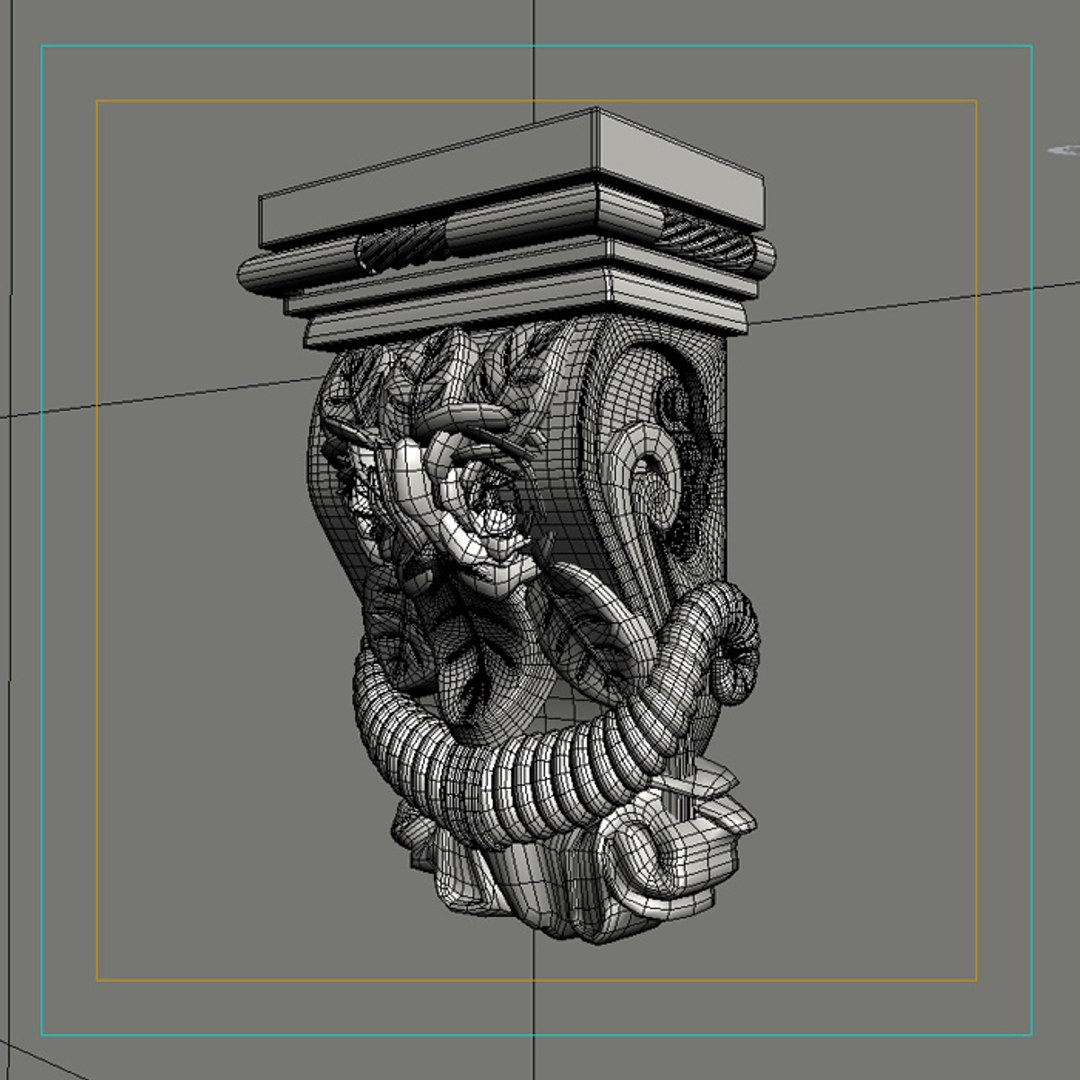 Classical Corbel 3d Model