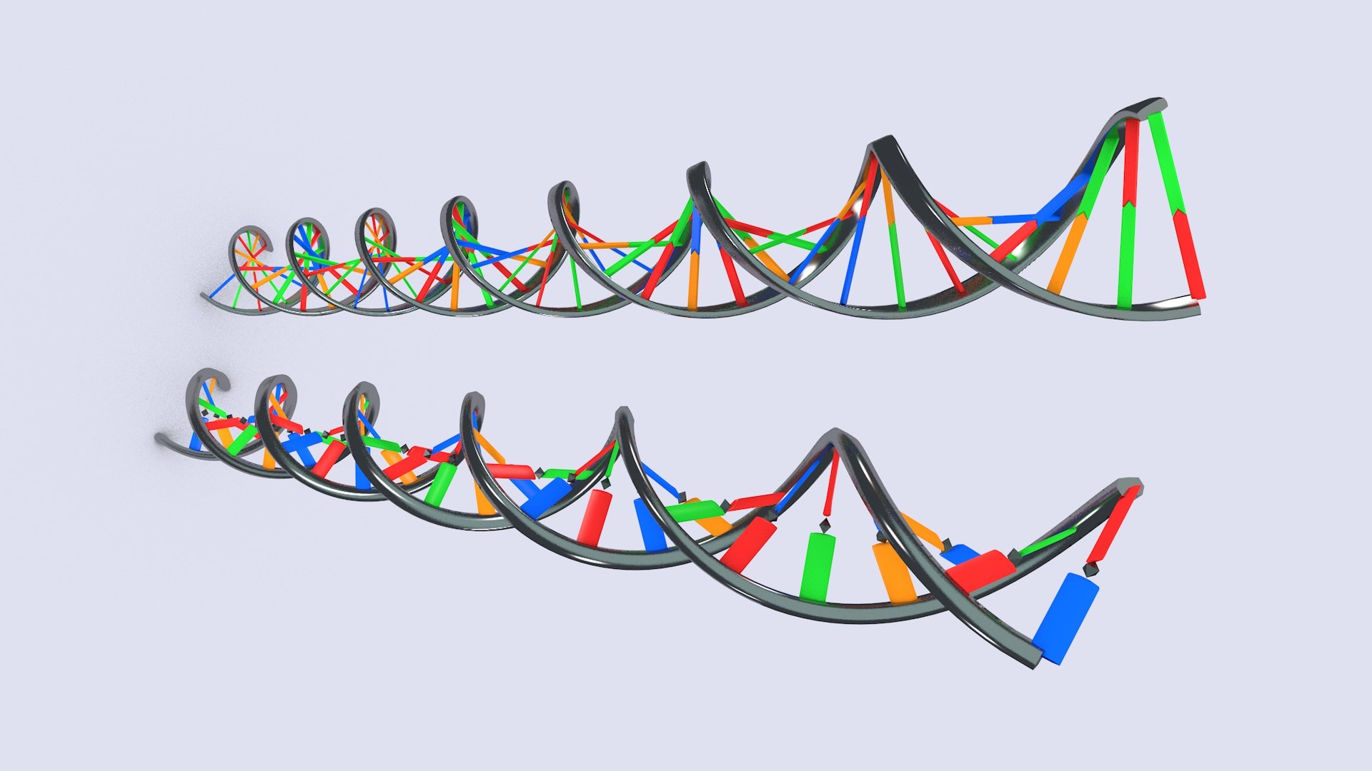 3D DNA Double Helix - TurboSquid 2392569
