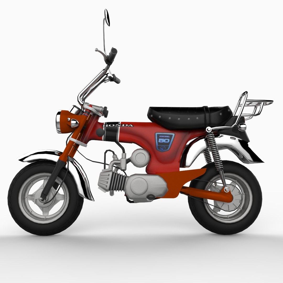 3d Model 1969 Honda Dax Minibike