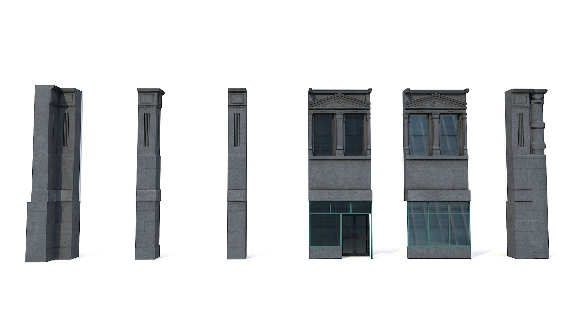 3D 21 Modules Building P - TurboSquid 1992501