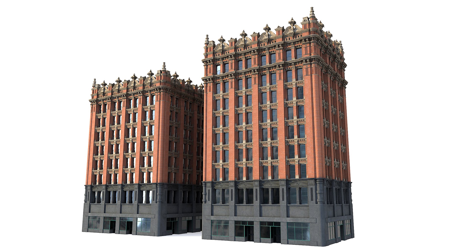 3D 21 Modules Building P - TurboSquid 1992501