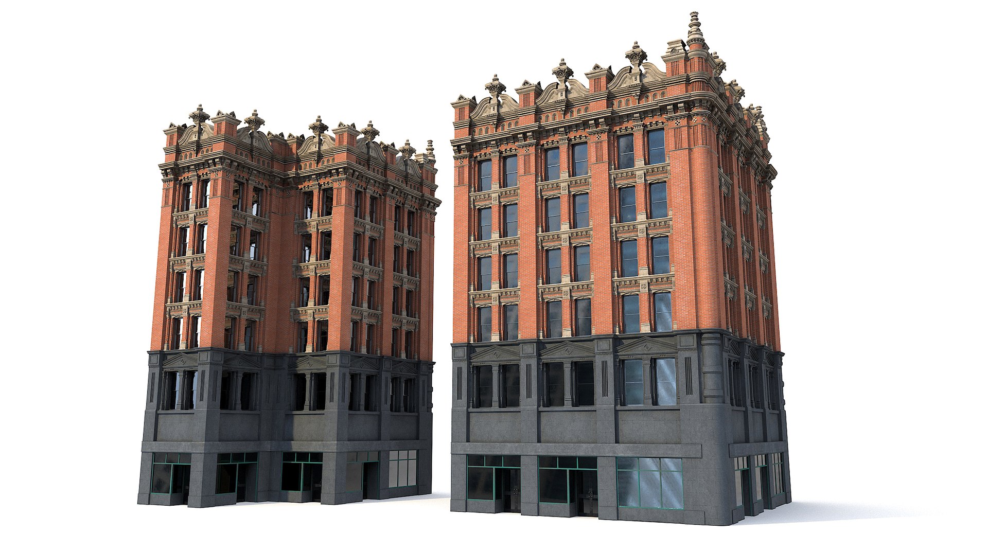 3D 21 Modules Building P - TurboSquid 1992501