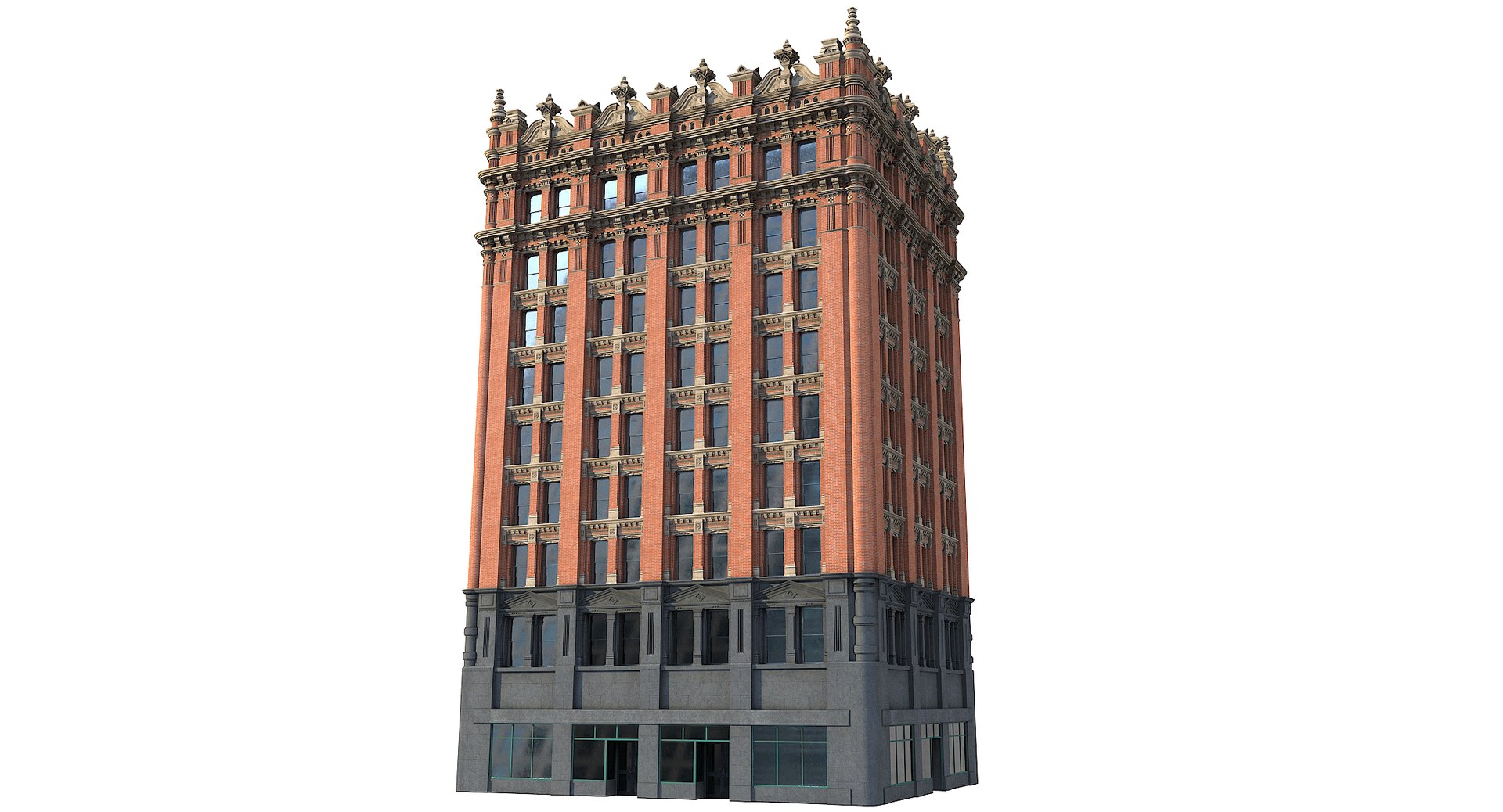 3D 21 Modules Building P - TurboSquid 1992501