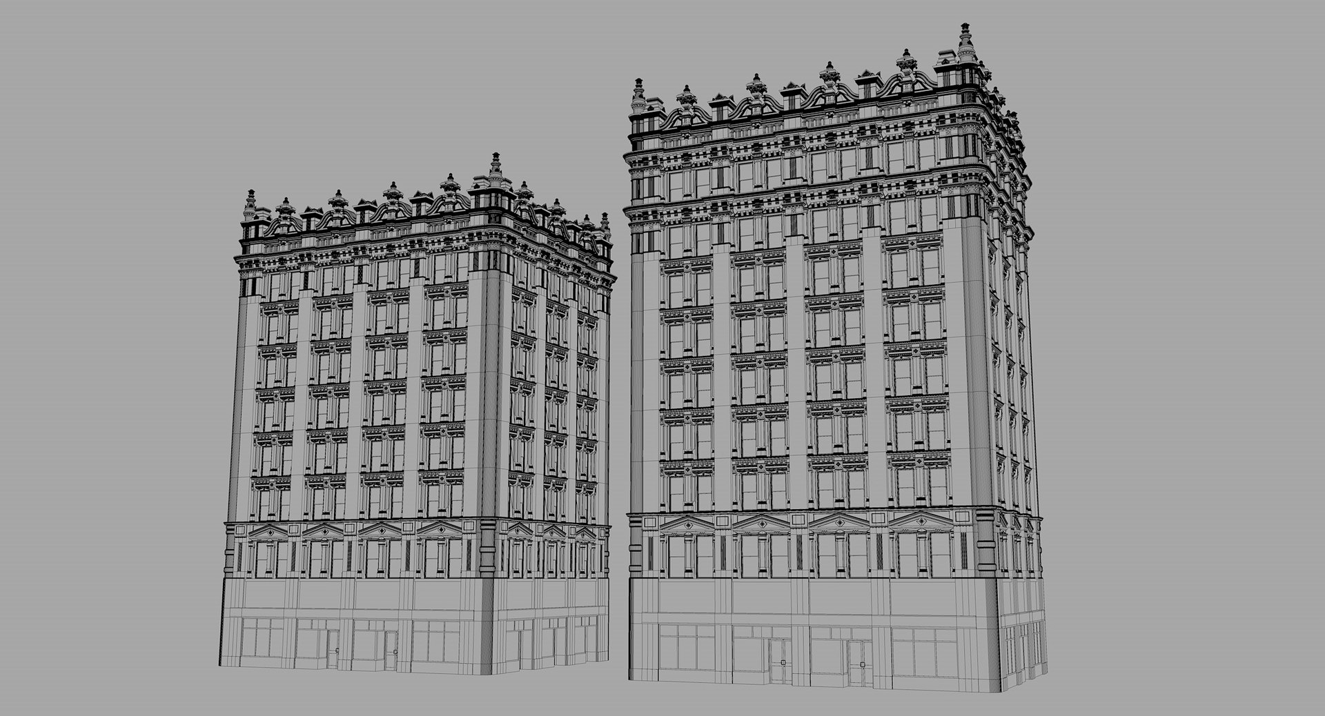 3D 21 Modules Building P - TurboSquid 1992501