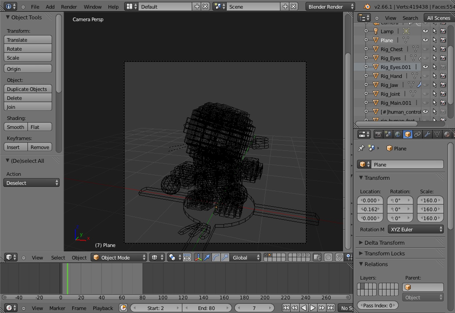 Cube Character Obj