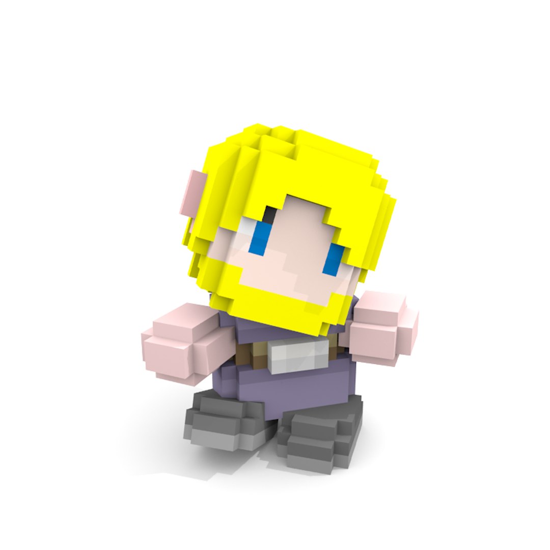 Cube Character Obj
