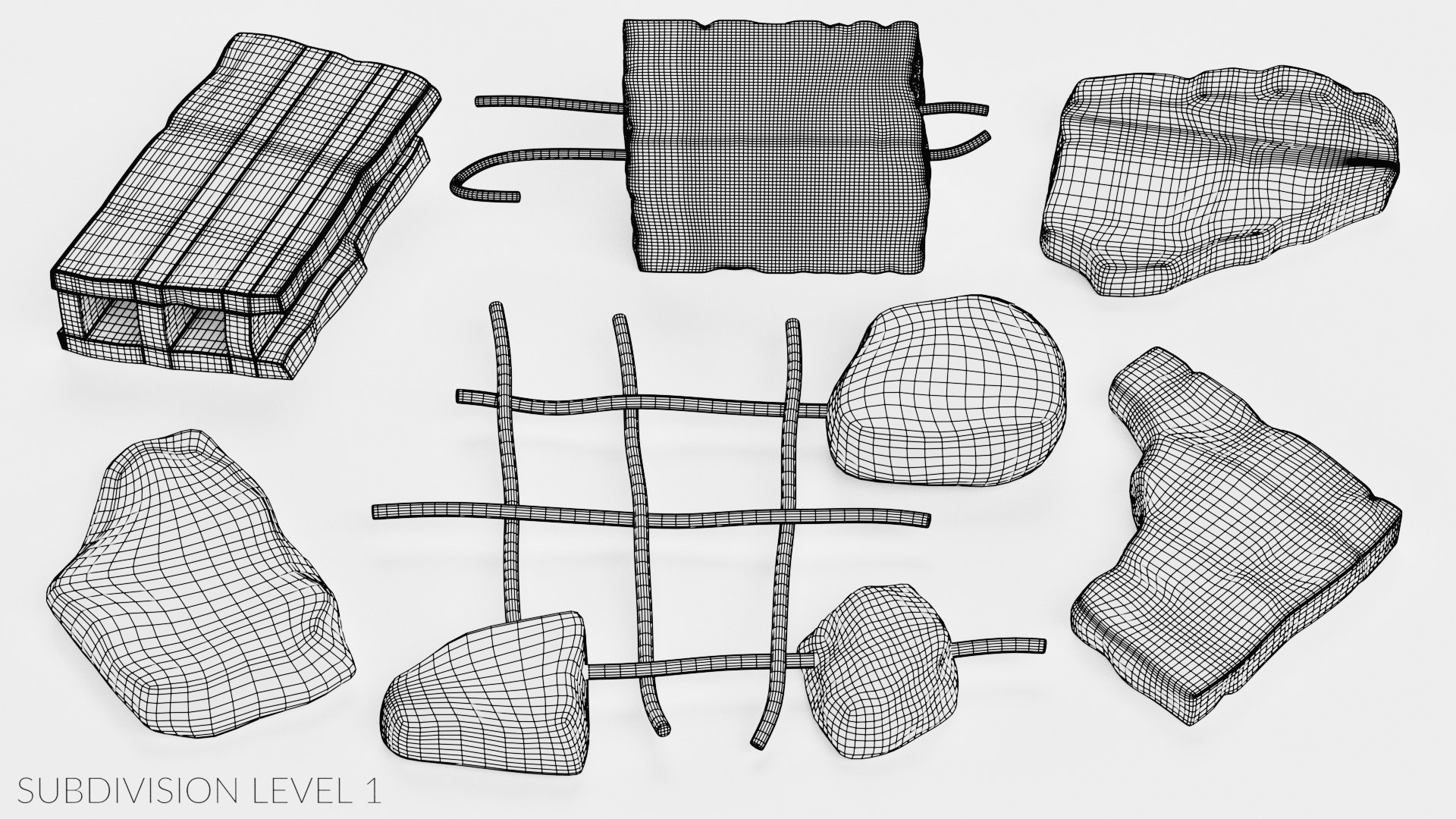 3D Model Concrete Debris Set - TurboSquid 1521881