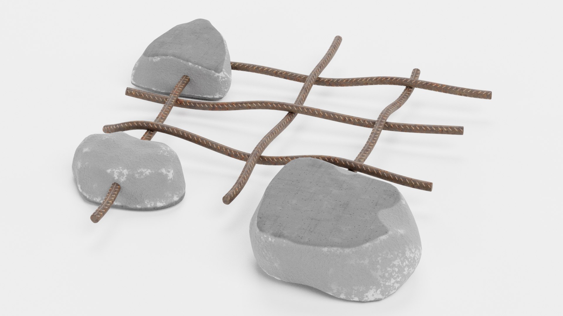 3D Model Concrete Debris Set - TurboSquid 1521881