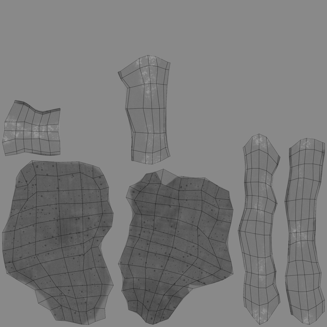 3D Model Concrete Debris Set - TurboSquid 1521881