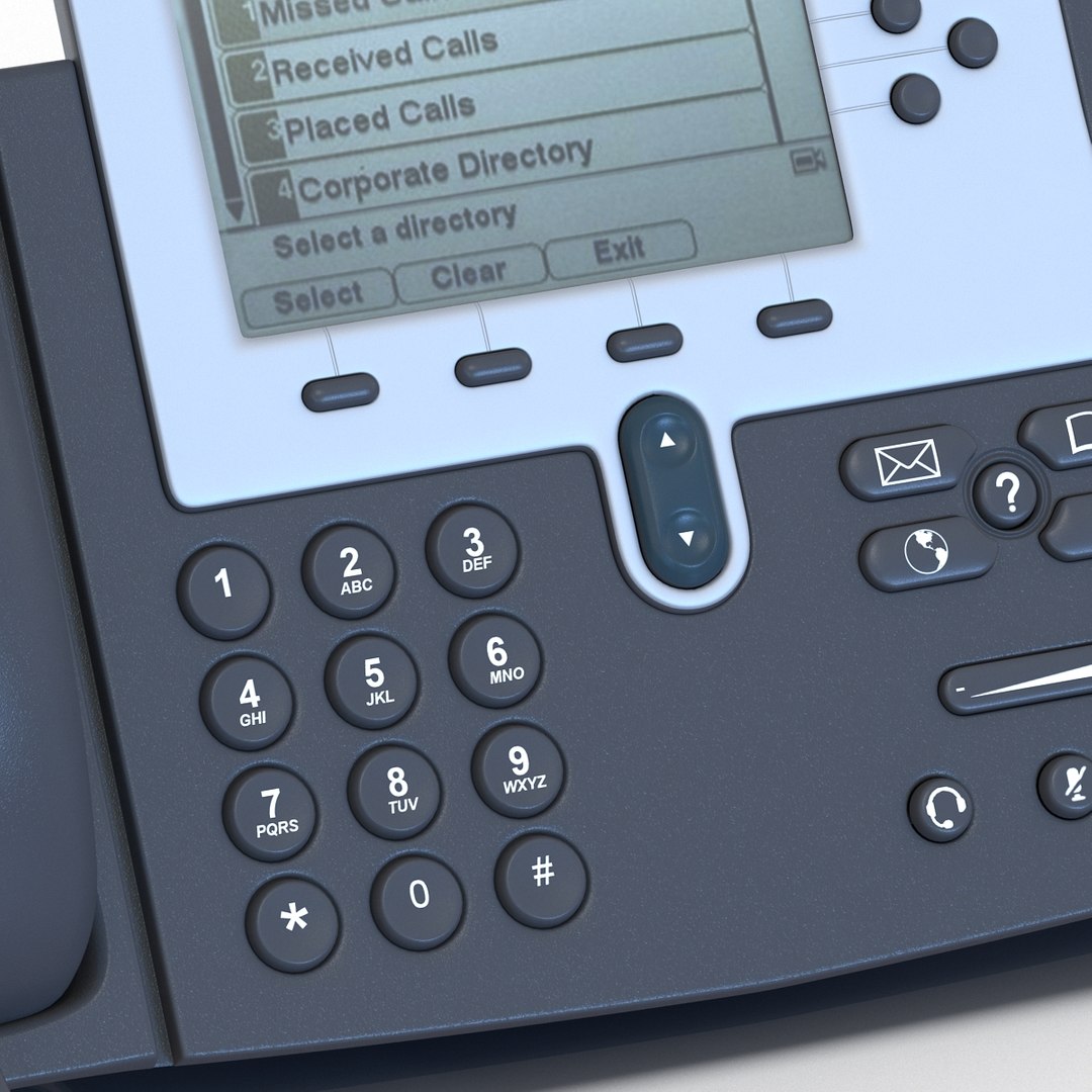 3d model cisco unified ip phone