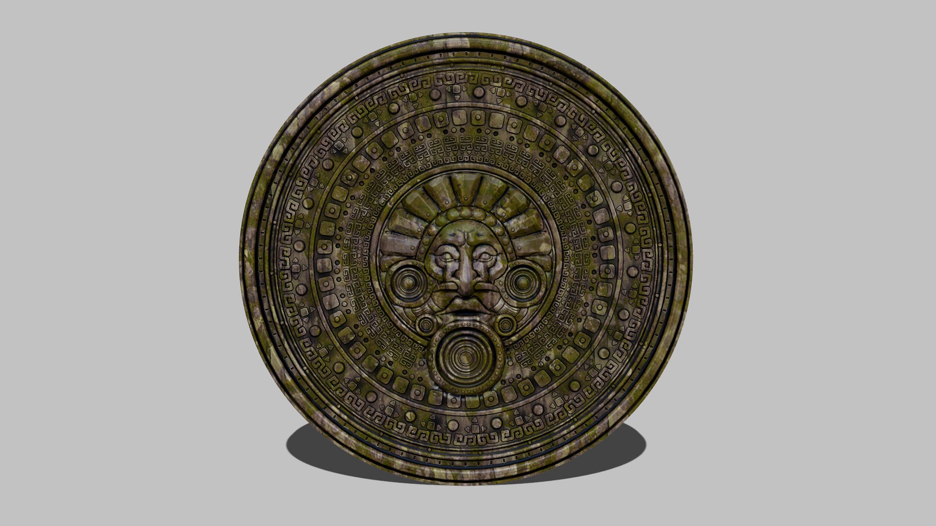 3D Mayan Dial Coin Prehistoric God- Creator 3D - TurboSquid 2053084