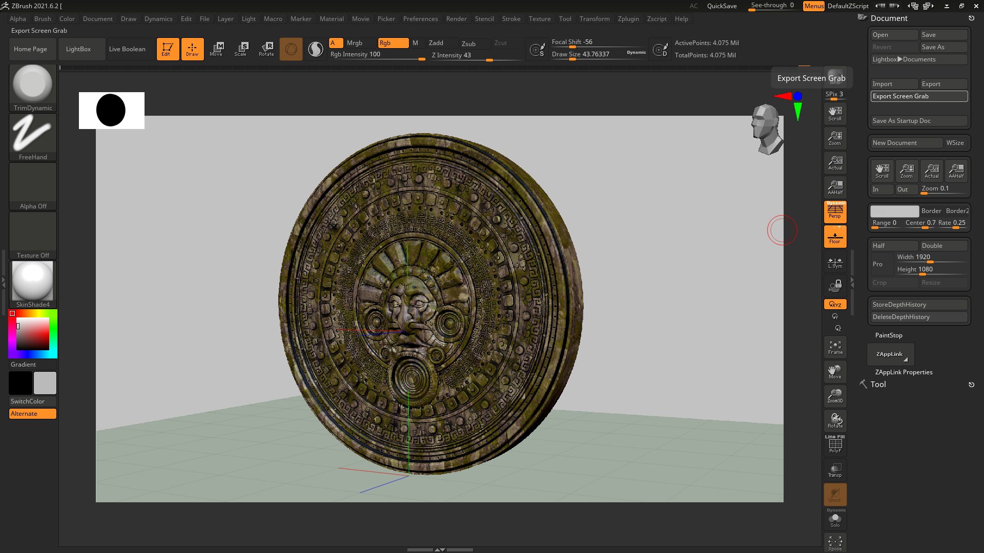 3D Mayan Dial Coin Prehistoric God- Creator 3D - TurboSquid 2053084