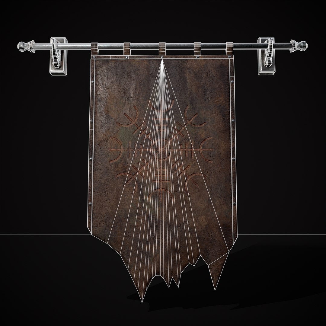 3D Leather Torn Banner - TurboSquid 2151940