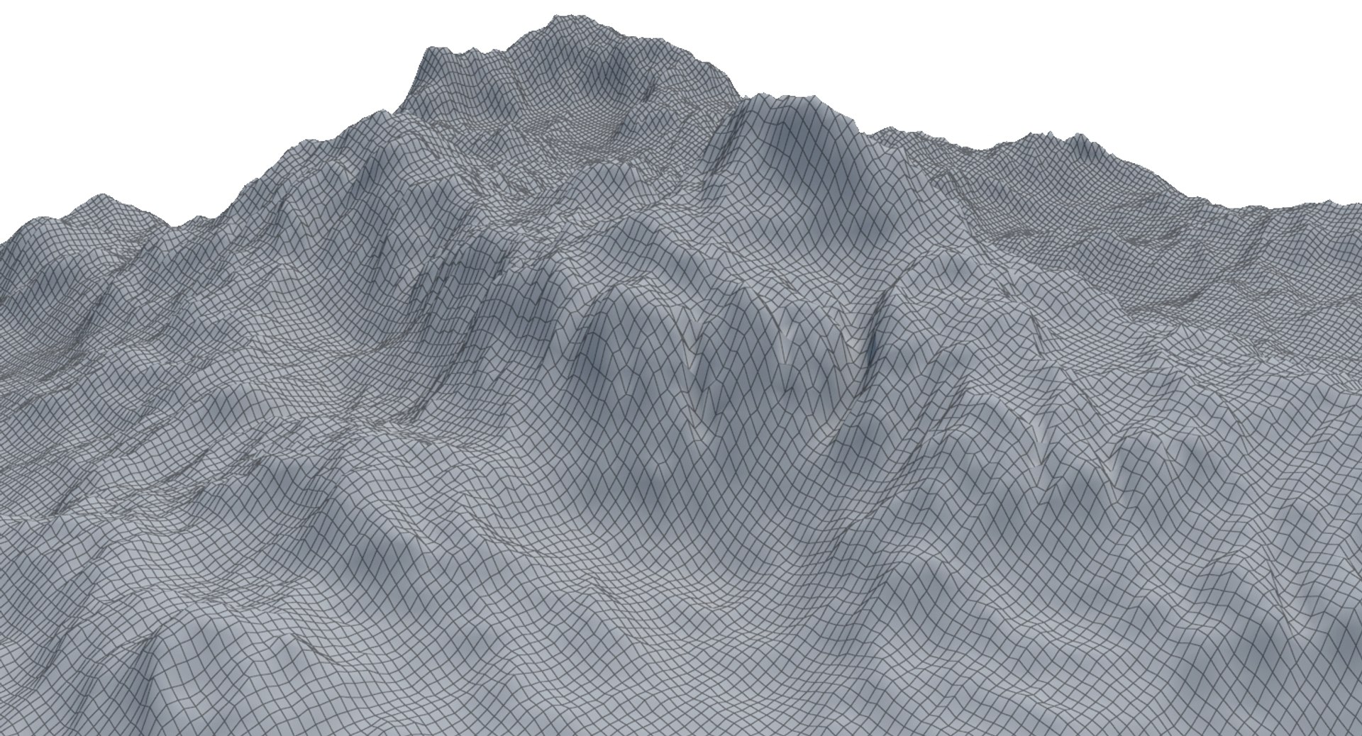 3d model snow landscape